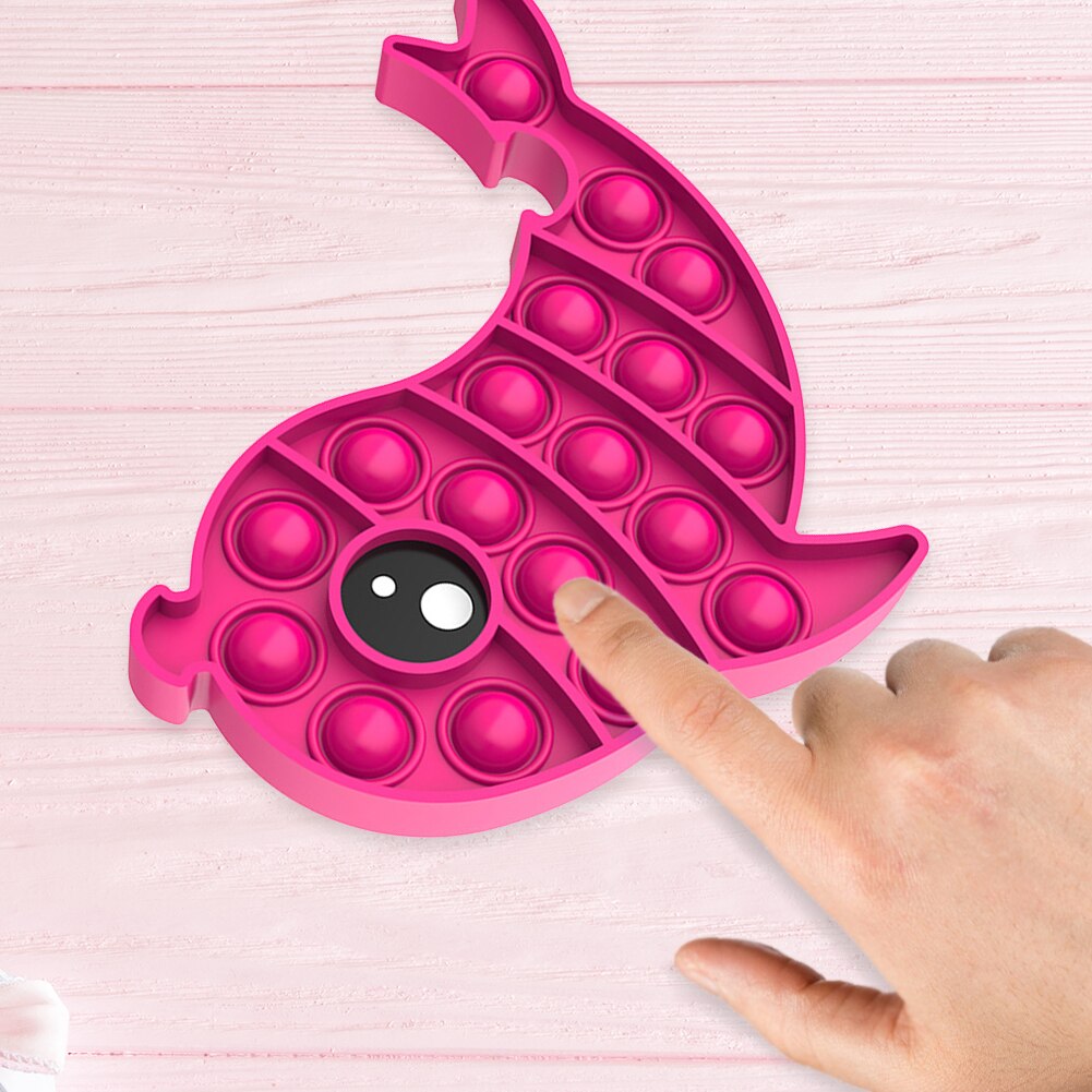 Silicone Push Bubble Dolphin Shape Sensory Fidget ... – Grandado
