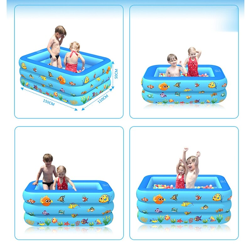 Inflatable Swimming Pool Family Swim Center Inflat... – Grandado