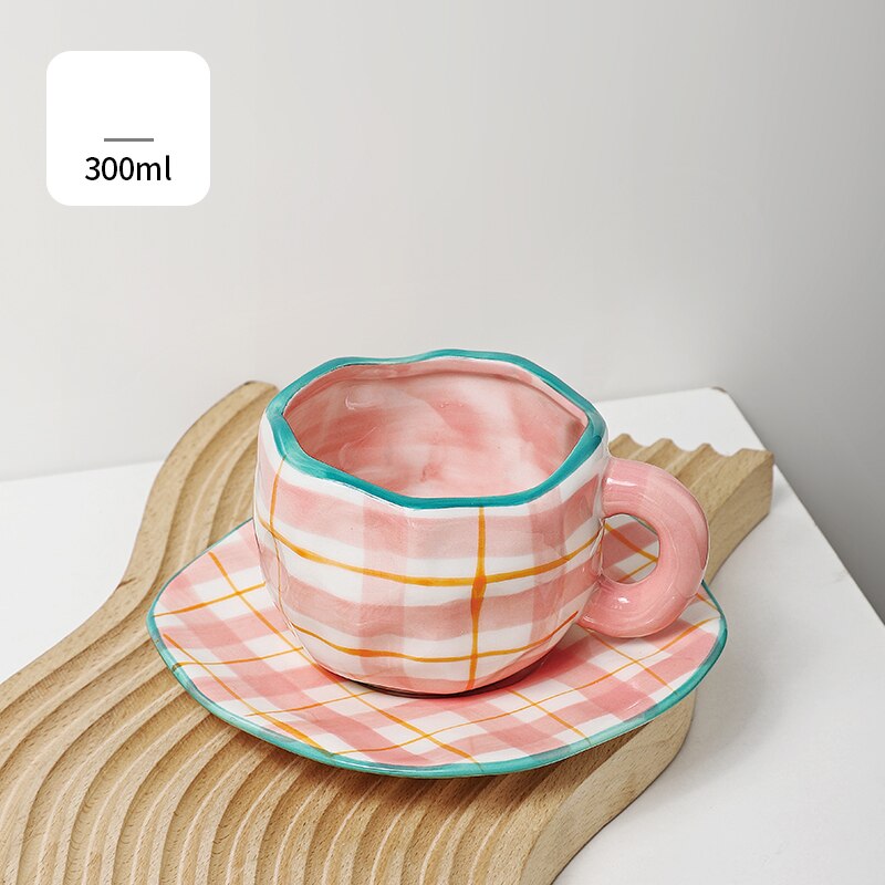 Creativity Hand Pinch Coffee Cup with Dessert Disc... – Vicedeal