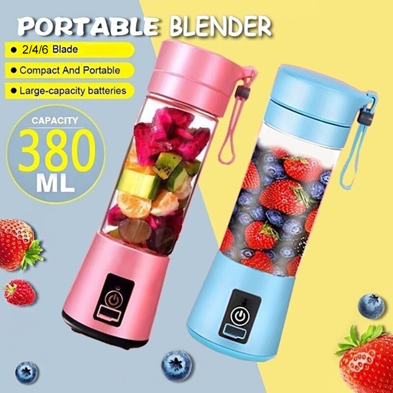 2/4/6 Blades Mini USB Portable Squeeze Fruit Juice... – Grandado