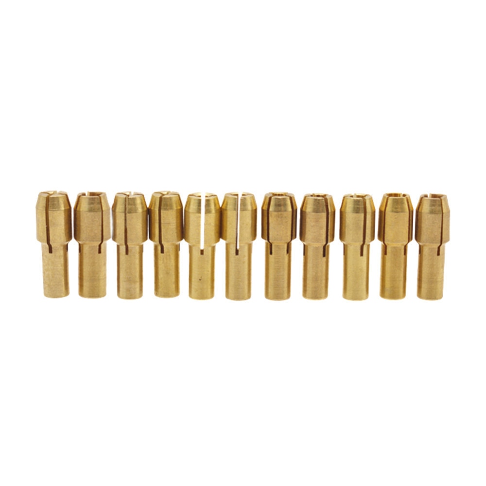 11pcs/set Mini Drill Brass Collet Chuck For Dremel... – Grandado