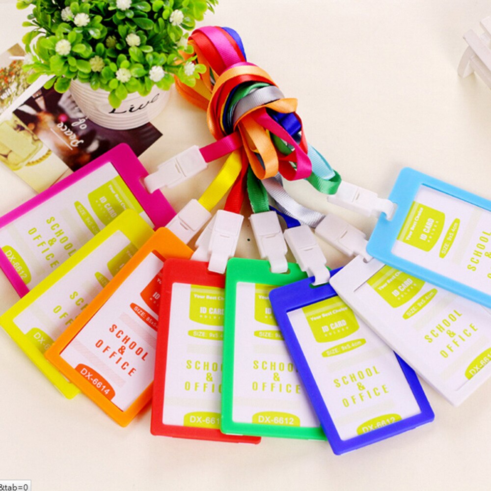 Plastic Case Name Tag ID card lanyard Retractable ... – Grandado