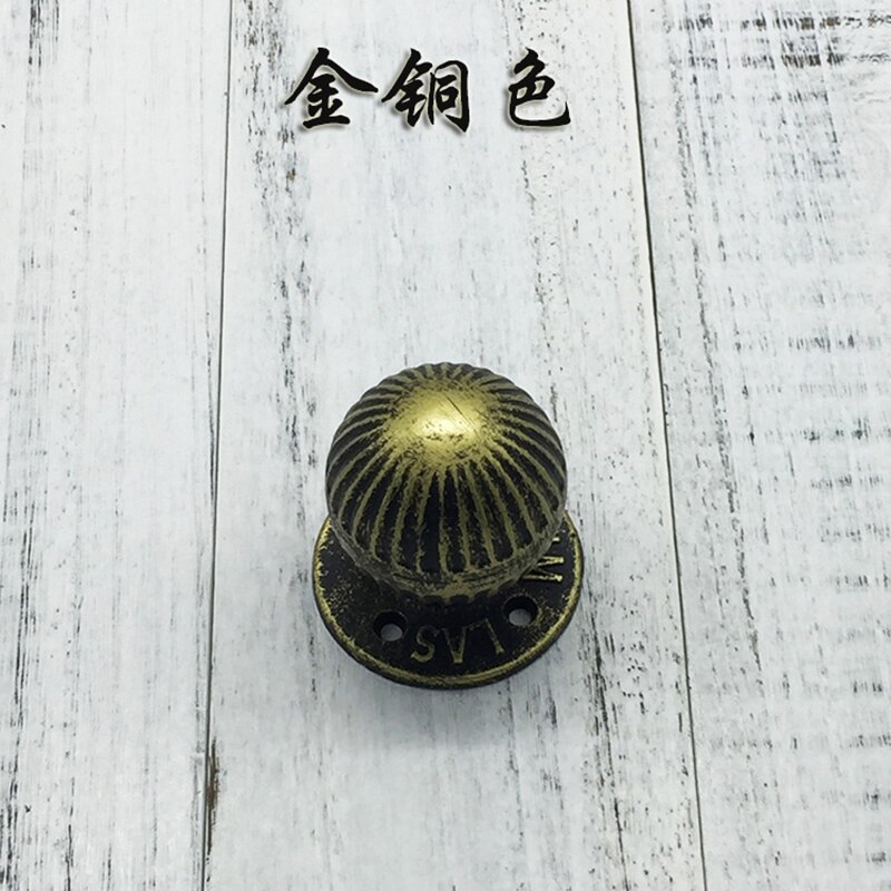 best Round Ball Vintage Iron Wooden Door Knob Pull... – Vicedeal