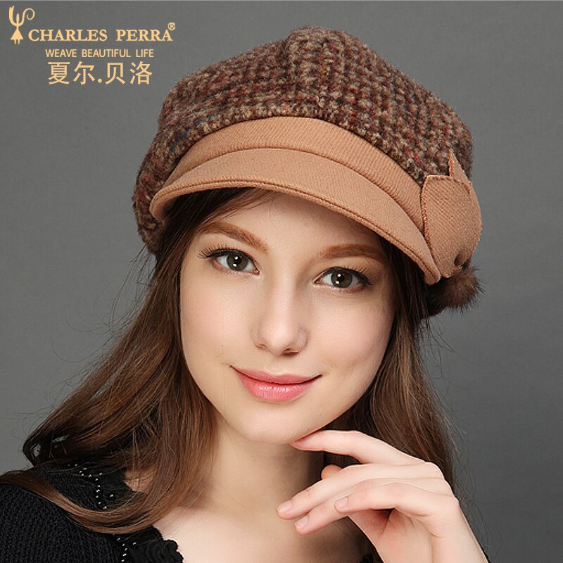 Charles Perra Vrouwen Hoeden Herfst Winter Dikker ... – Grandado
