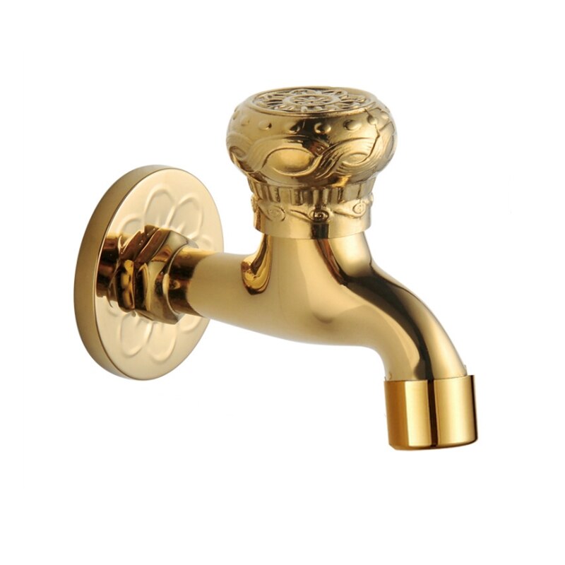 1pc Carved Wall Mount Golden Water Wall Small Tap ... – Grandado
