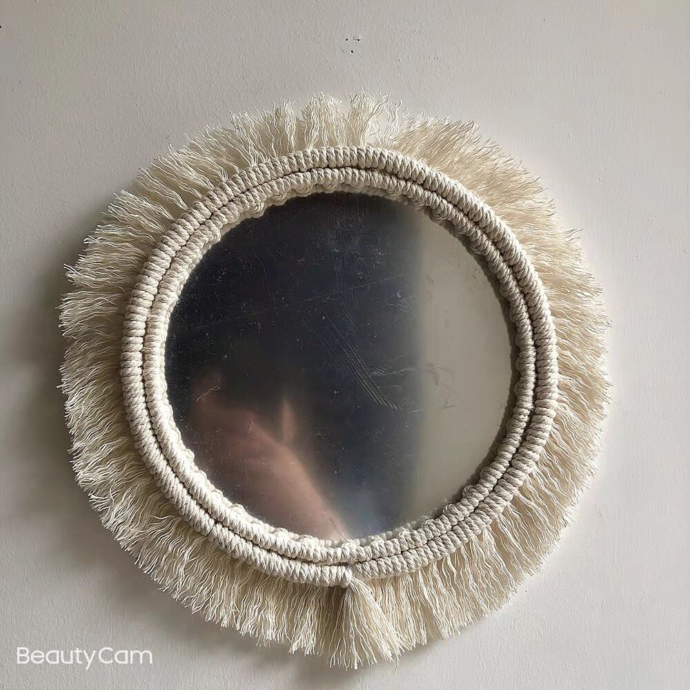 2 Piece Set Round Handmade Cotton Rope Woven Decor... – Grandado