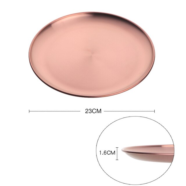 Stainless Steel Dinner Plates Restaurant Serving T... – Vicedeal