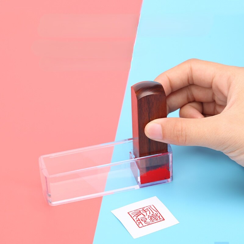 Portable Seal Boxes Square Acrylic Plastic Chinese... – Grandado