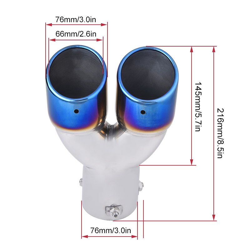 evil energy Universal Muffler Exhaust Tip Stainles... – Grandado