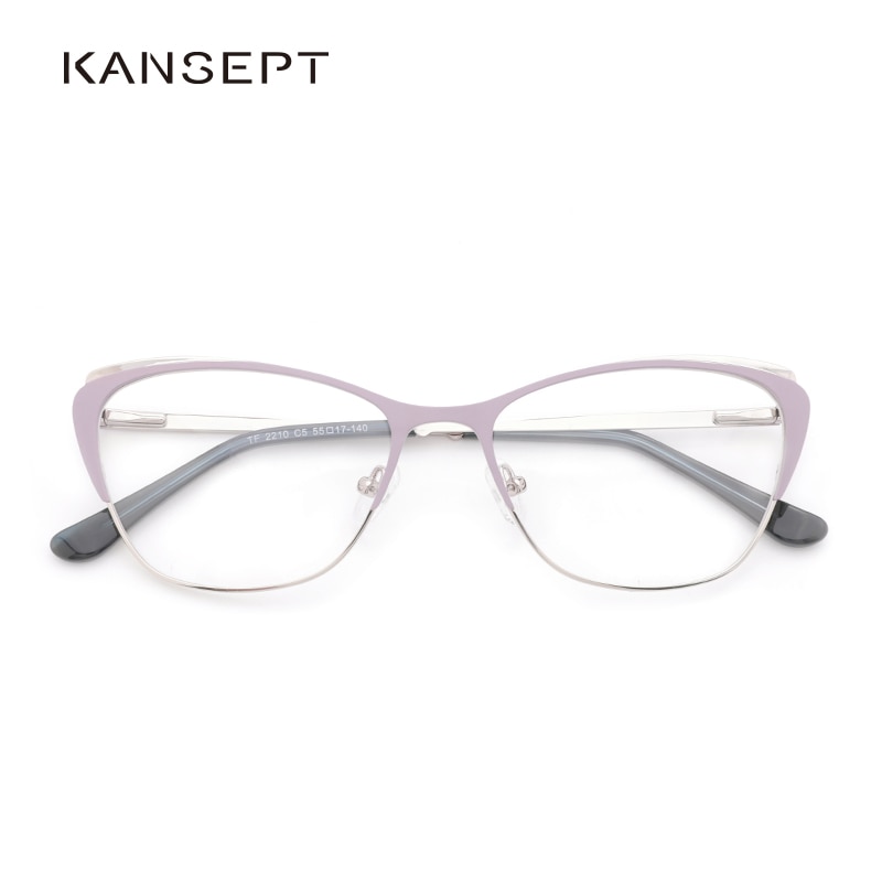 Metal Women Eyeglasses Frame Cat Eye Spectacles Pr... – Grandado