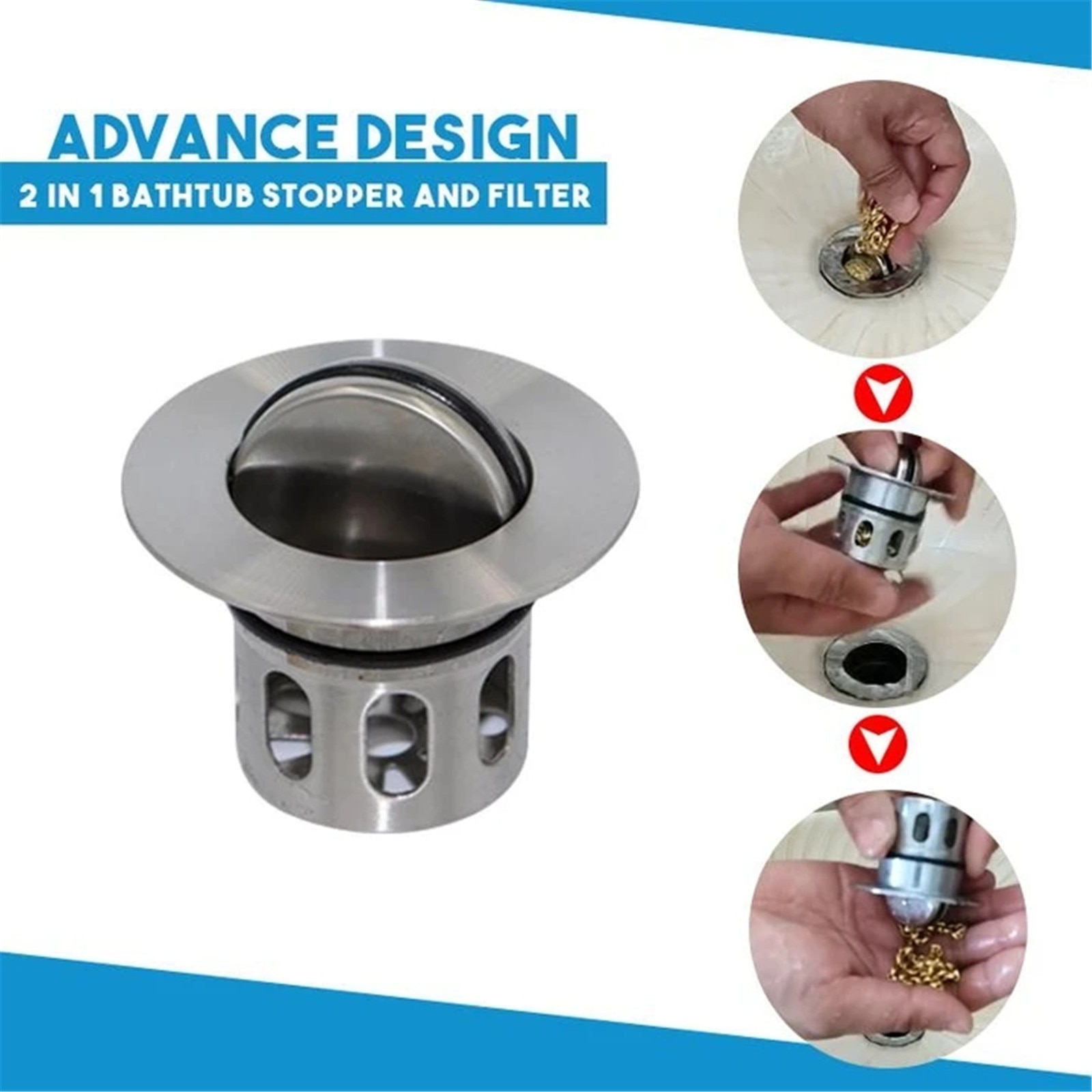 Universele Wastafel Bounce Wastafel Afdruiprek Fil... – Grandado