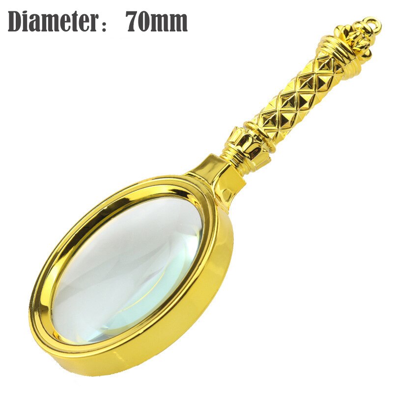 70mm 10X Map Inspection Wood Handle Handheld Magni... – Vicedeal