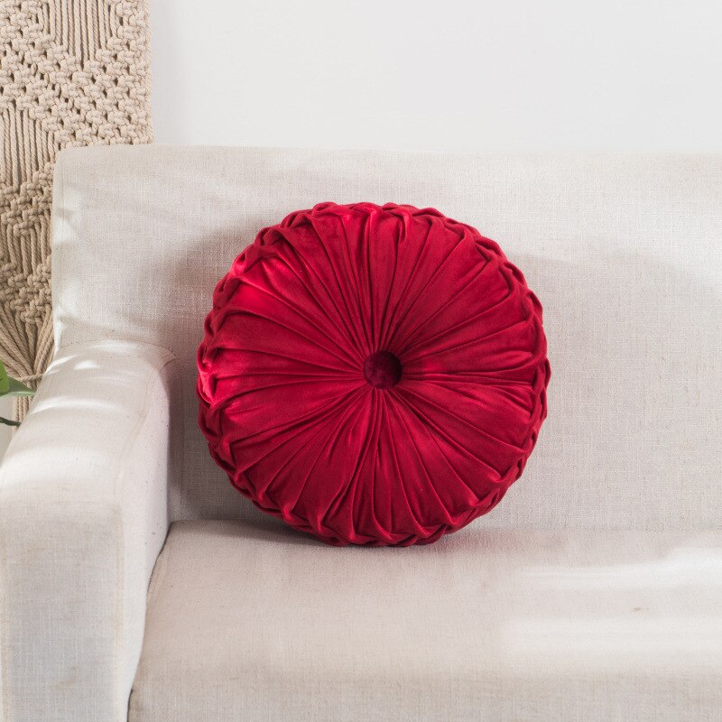 Round Shape 2 Size Seat Cushion Silk Cotton Core C... – Vicedeal
