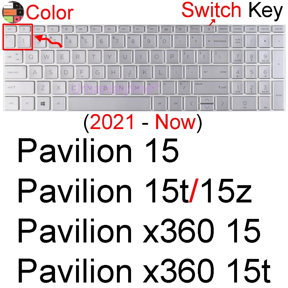 for HP Pavilion 15 Keyboard Cover 15-AB 15-AU 15-C... – Grandado