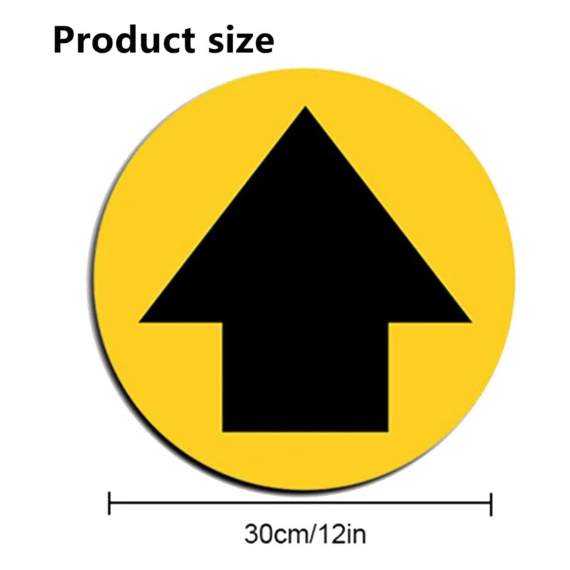 10 Pcs Social Distancing Indicator Sign Floor Grou Vicedeal
