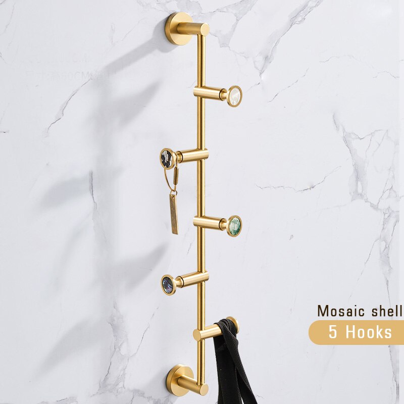 Solid Brass Coat Rack Free Adjustment,Wall Mount C... – Grandado