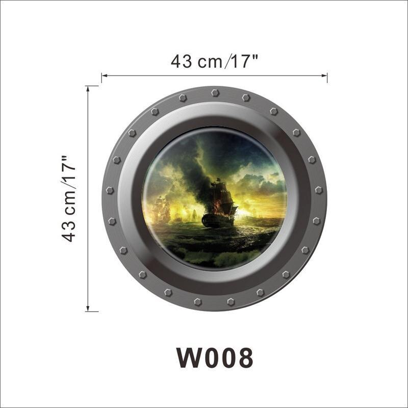 3d Ocean View window Submarine Wall Sticker Decals... – Grandado