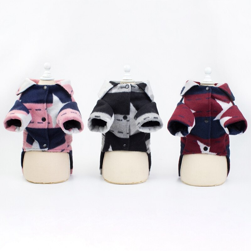Warm Pug Dog Clothes Cashmere Pet Dog Coat Jacket ... – Grandado