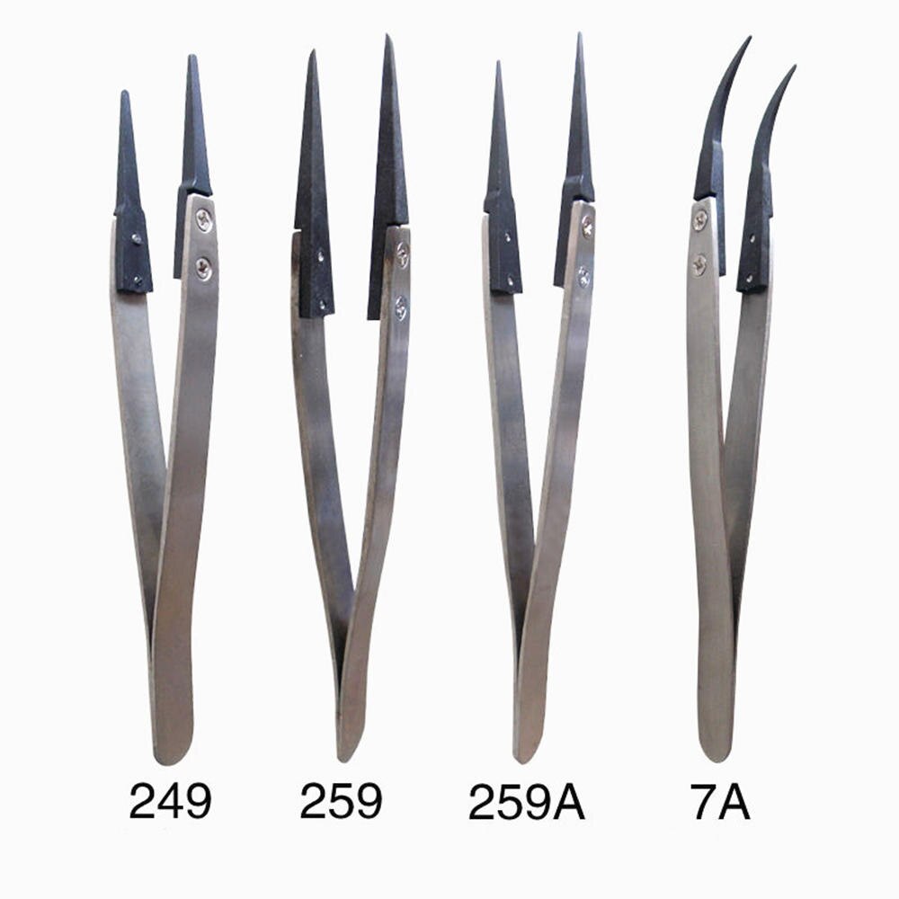 1pcs ESD Anti-Static Tweezers With Replaceable Tip... – Grandado