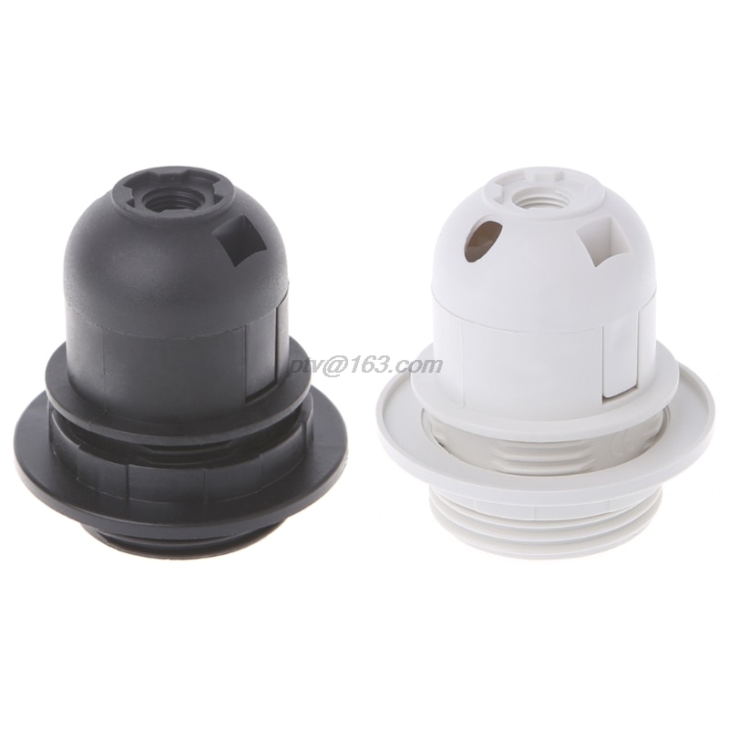 E27 Lamp Houder Edison Schroef Cap Socket Wit/Zwar... – Vicedeal