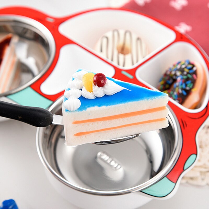 Divided Plates For Kids Cartoon Car Shape Divided ... – Grandado