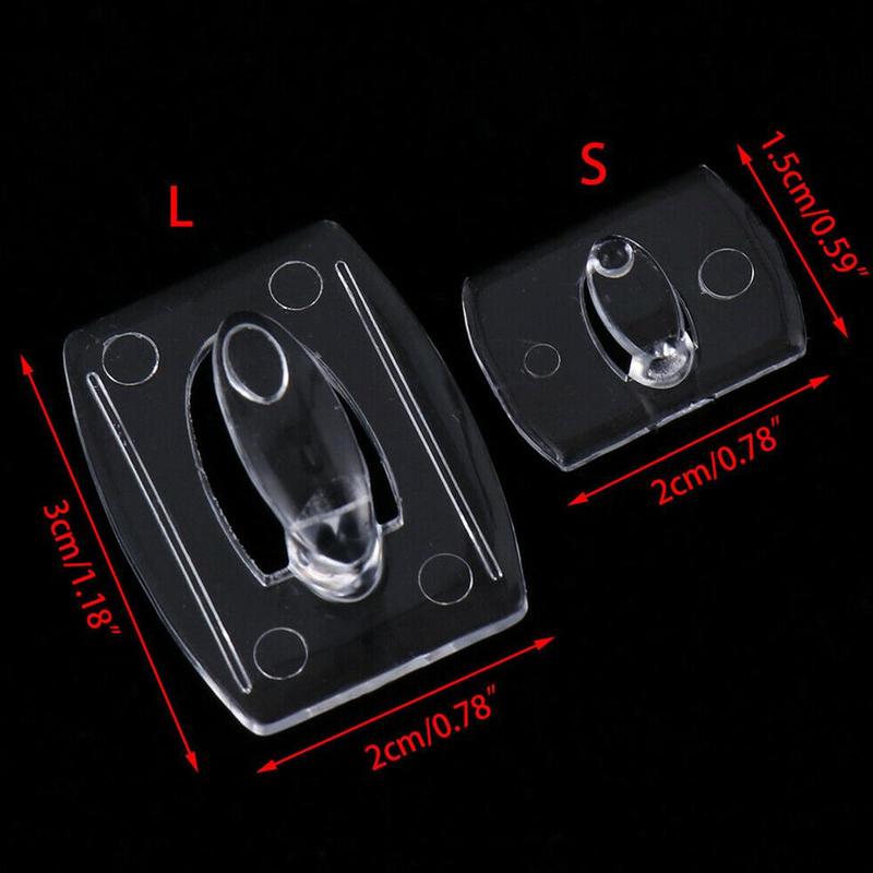 6/20pcs Small Size Transparent Removable Hook Stro... – Grandado