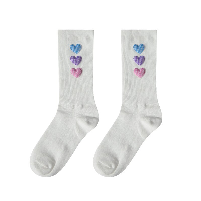 Candy-Colored Lovely Cotton Bunching Socks JK Girl... – Grandado