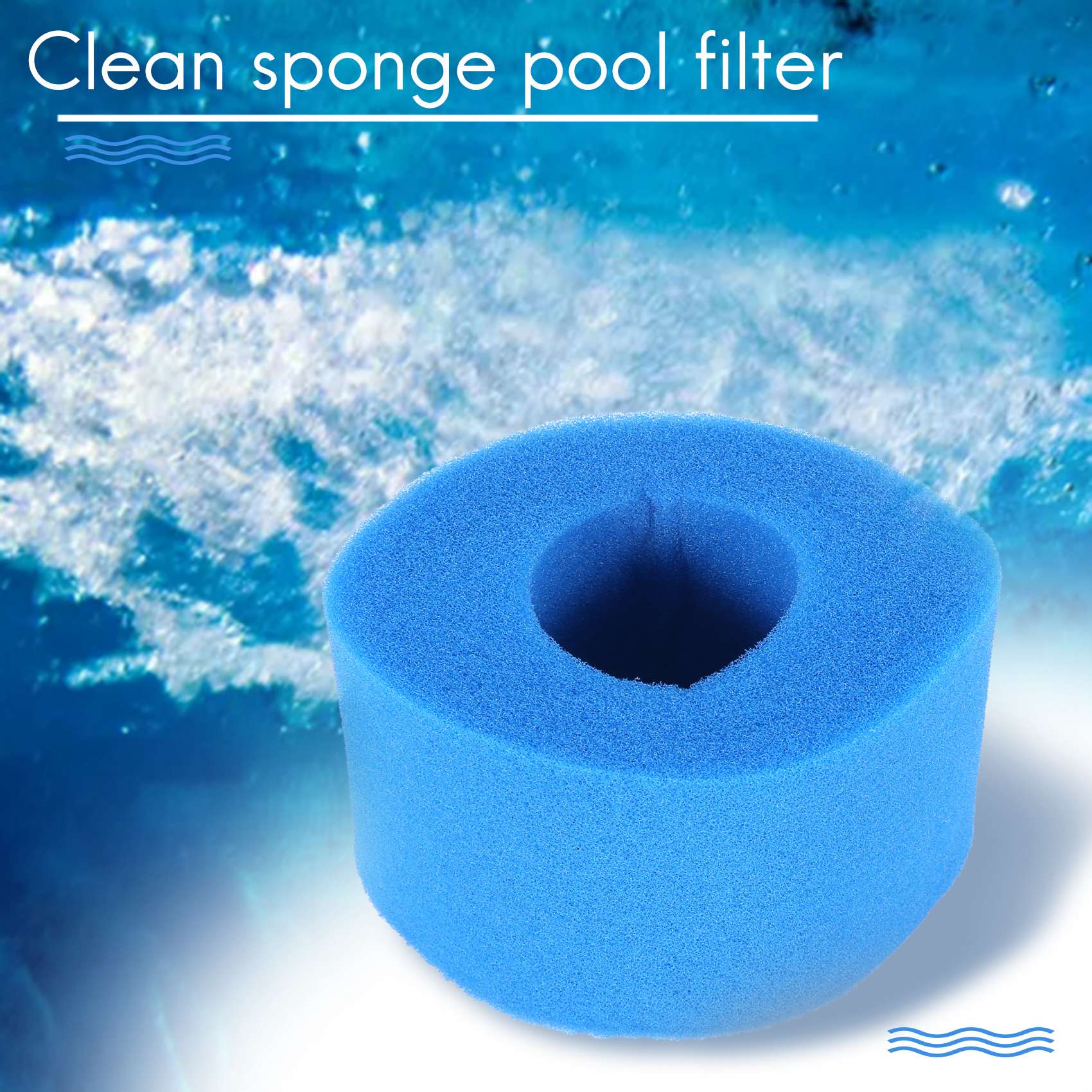 6Pcs for Intex Pure Spa Reusable Washable Foam Tub... – Grandado