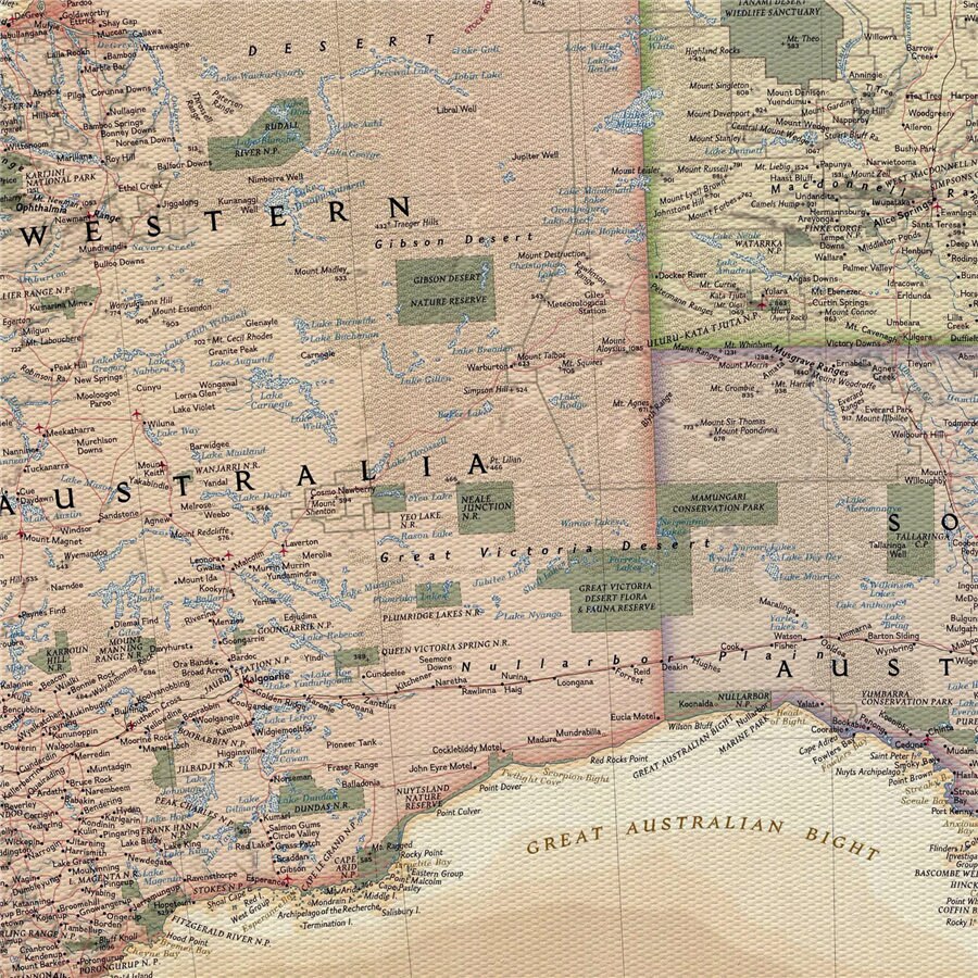 Australia Antique Look Map Vintage Poster Wall Art... – Grandado