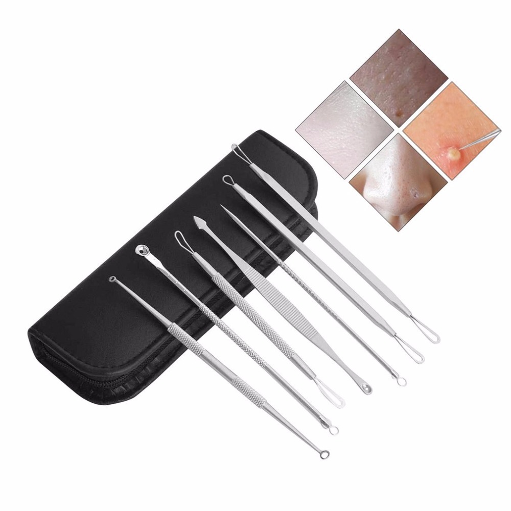 7Pcs Mitesser Entferner Tool Kit Gesicht Hautpfleg... – Vicedeal