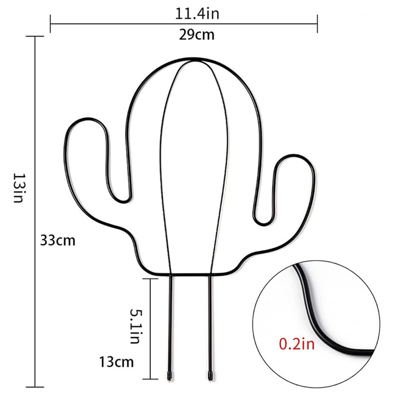 Cactus Shape Garden Metal Climbing Support Stake S... – Grandado