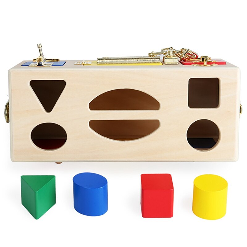 Wooden Practical Little Lock Box Baby Early Educat... – Vicedeal