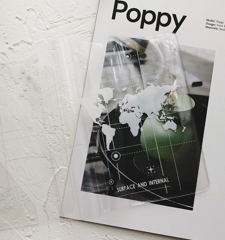 world map A5 A6 Transparent hobo specifications pv... – Grandado