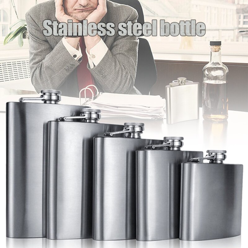 Stainless Steel Hip Liquor Flask Whiskey Alcohol P... – Grandado