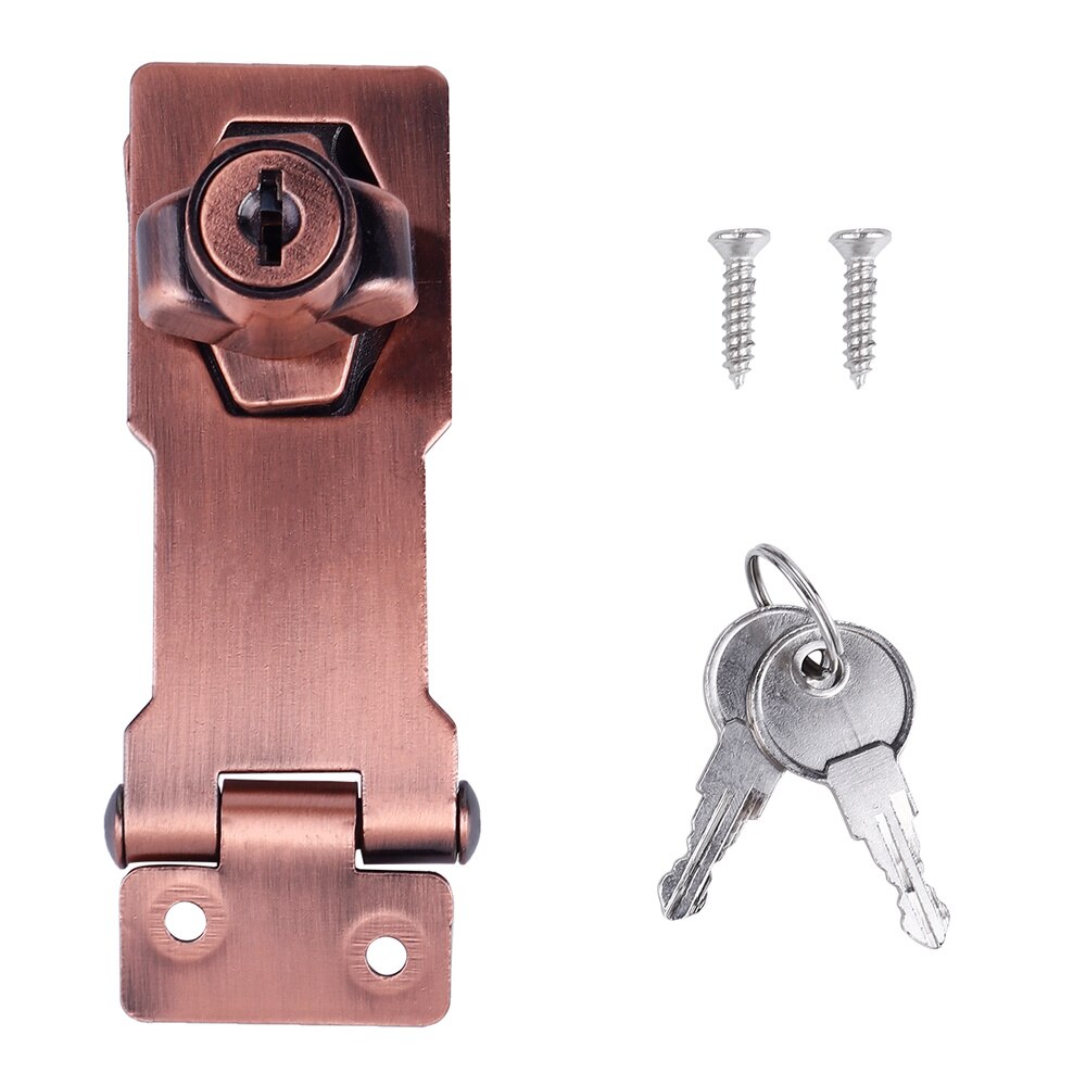 3 Inch Zinklegering 90 Graden Ingetoetst Hasp Lock... – Grandado 3 Inch Zinklegering 90 Graden Ingetoetst Hasp Lock... – Grandado