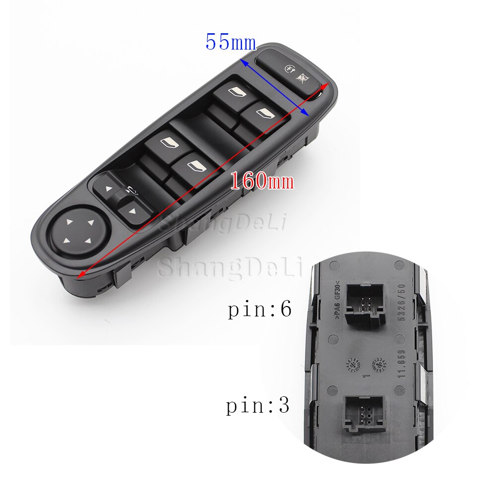 Power Window Schakelaar Venster Lifter Schakelaar ... – Vicedeal