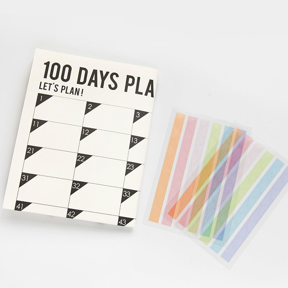 100-day Monthly Calendar Sticker Wall Annual Sched... – Vicedeal