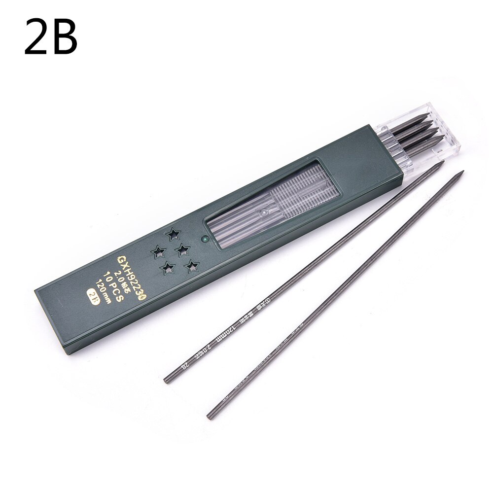 10 stk / eske 2mm 2b hb svart 2.0mm påfylling av b... – Grandado