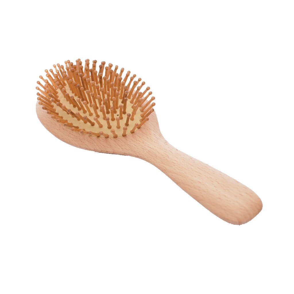 Beech Round Carbonized Teeth Hair Comb Scalp Stres... – Grandado
