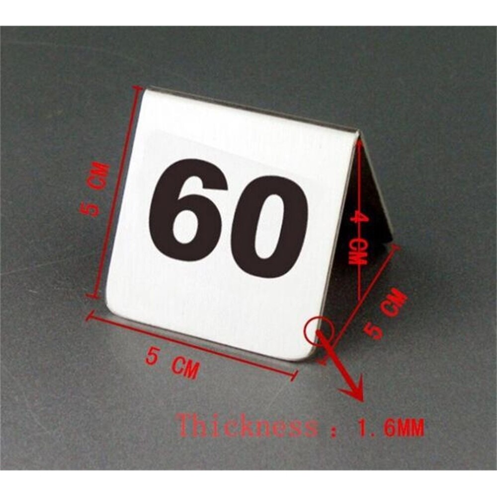 20pcs Double-sides Stainless Steel Table Sign Numb... – Vicedeal
