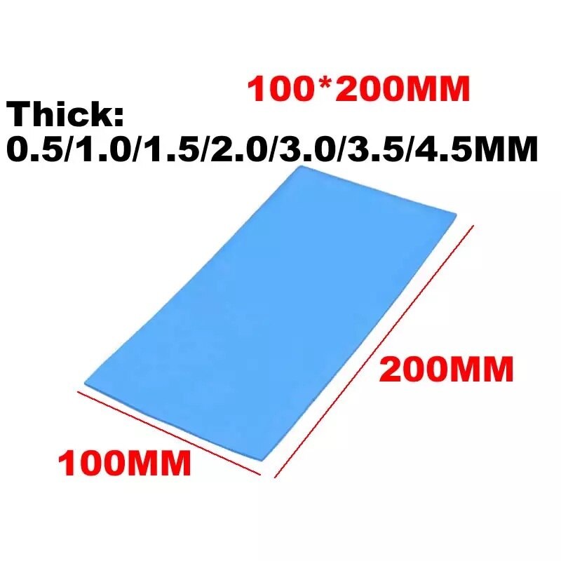 thermal pad thermal pad for cpu 100*200*1.0/2.0/4.... – Vicedeal
