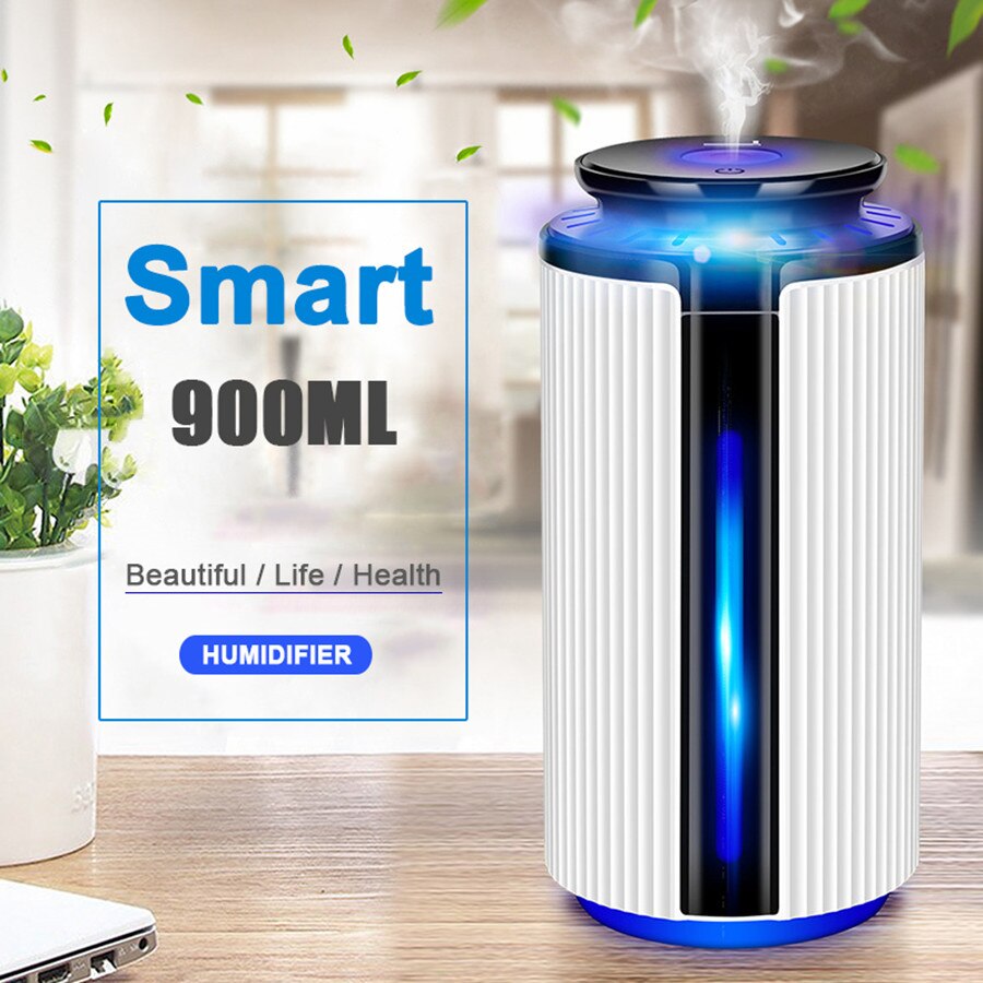 900ML ultradźwiękowy nawilżacz powietrza USB dyfuz... – Grandado