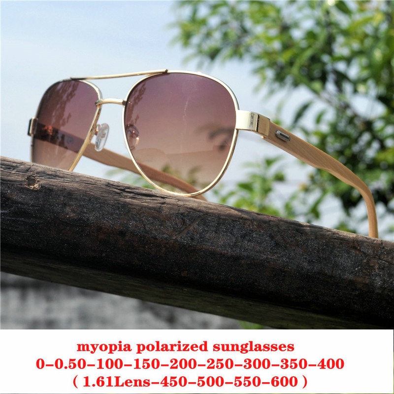 Finished Polarized Myopia Sunglasses Men Women cus... – Grandado