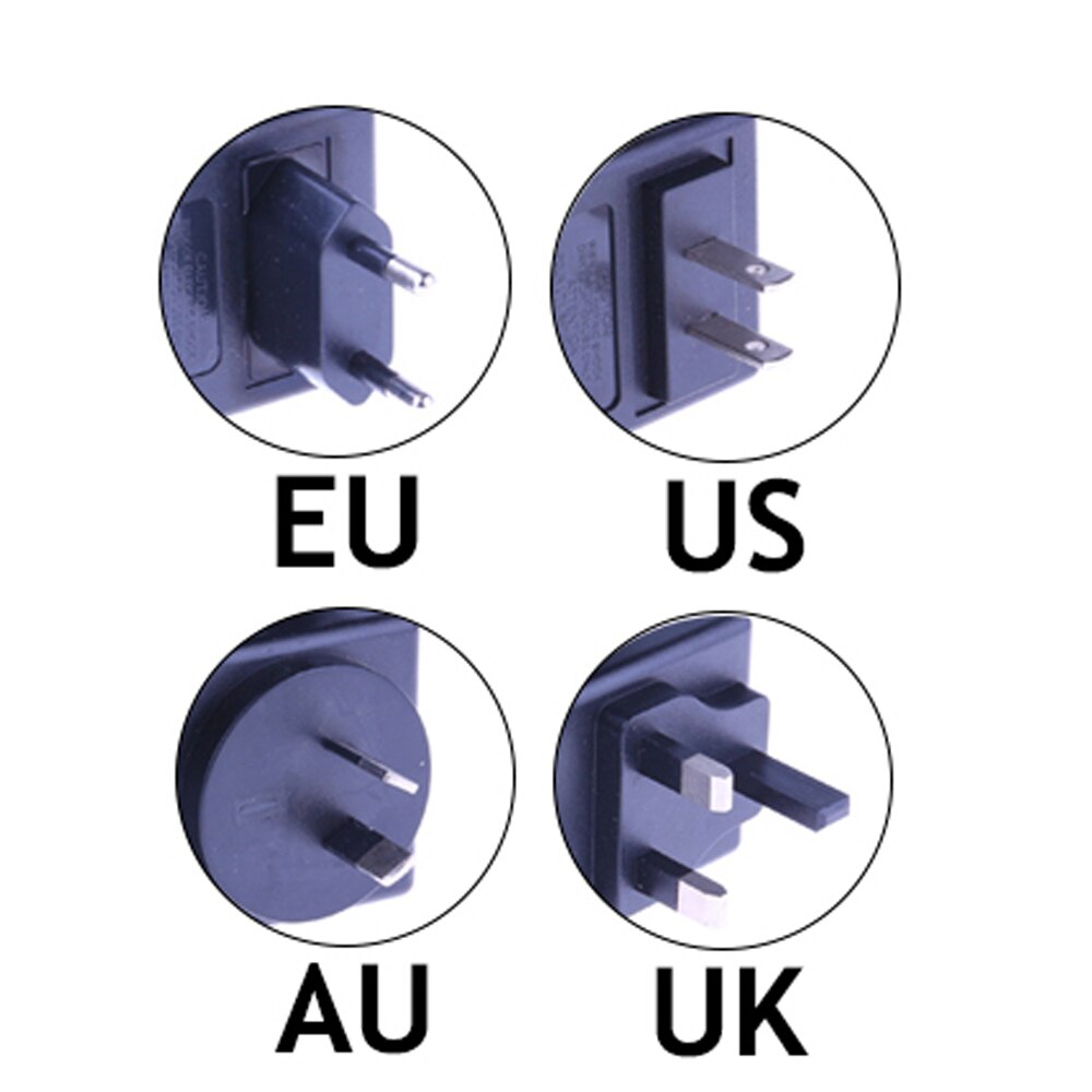 EU AU UK US Plug Type 12V 1A 5.5mm X 2.1mm Power S... – Grandado