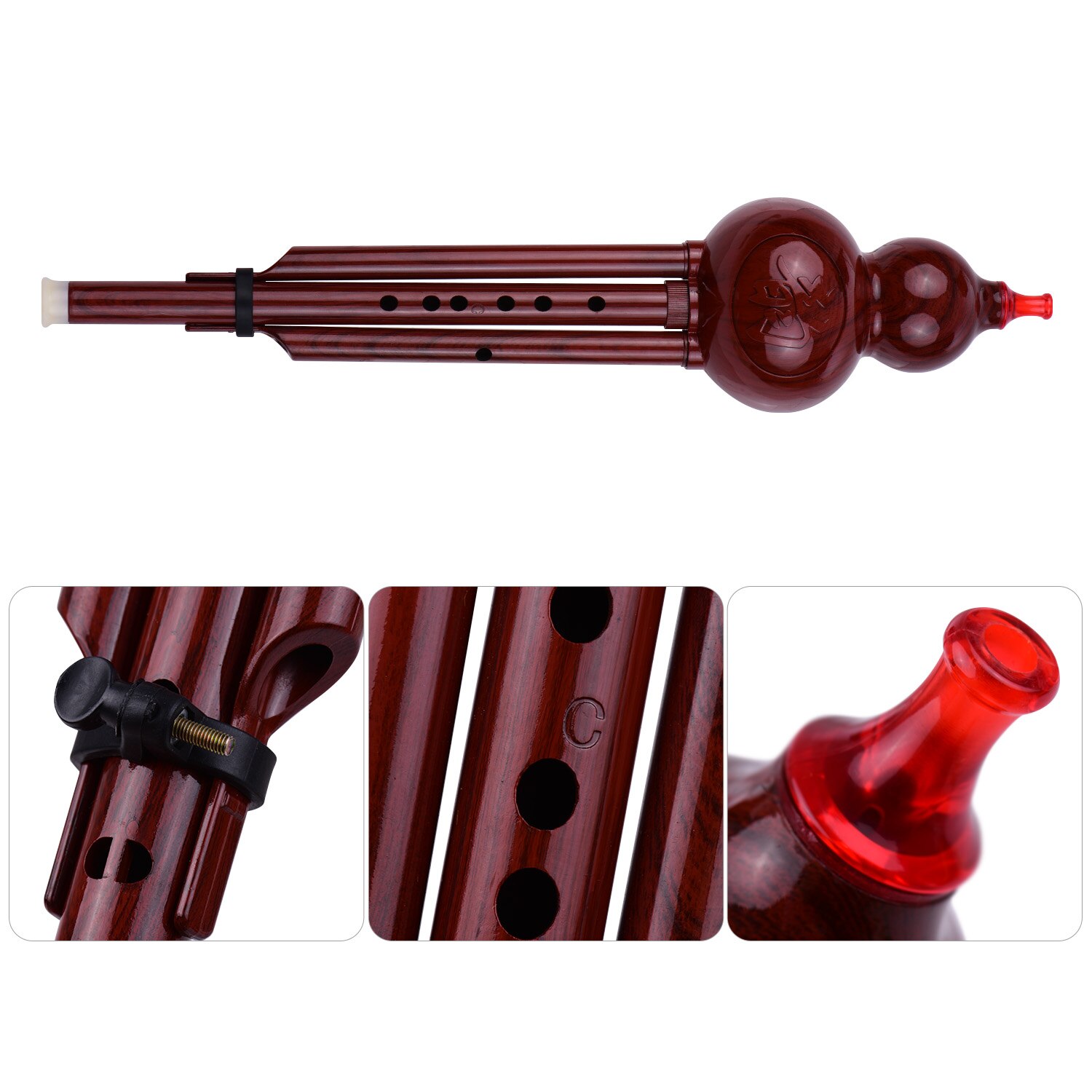 2 Tone C-Key Hulusi Kalebas Cucurbit Fluit Hars Le... – Grandado