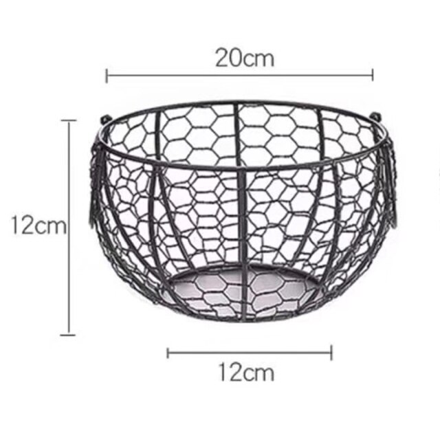 Nordic Simple Wrought Iron Golden Hollow Fruit Bas... – Grandado