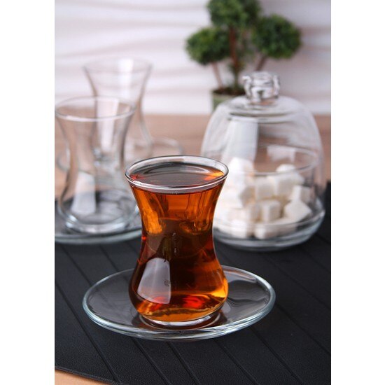 LAVA Turkey 12 pcs Black Tea Cup Saucer Sets Coffe... – Grandado