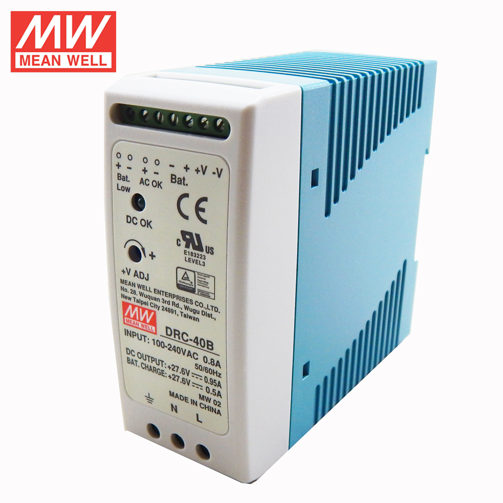 MEAN WELL DRC-40B Switching Power Supply 40W 24~30... – Grandado
