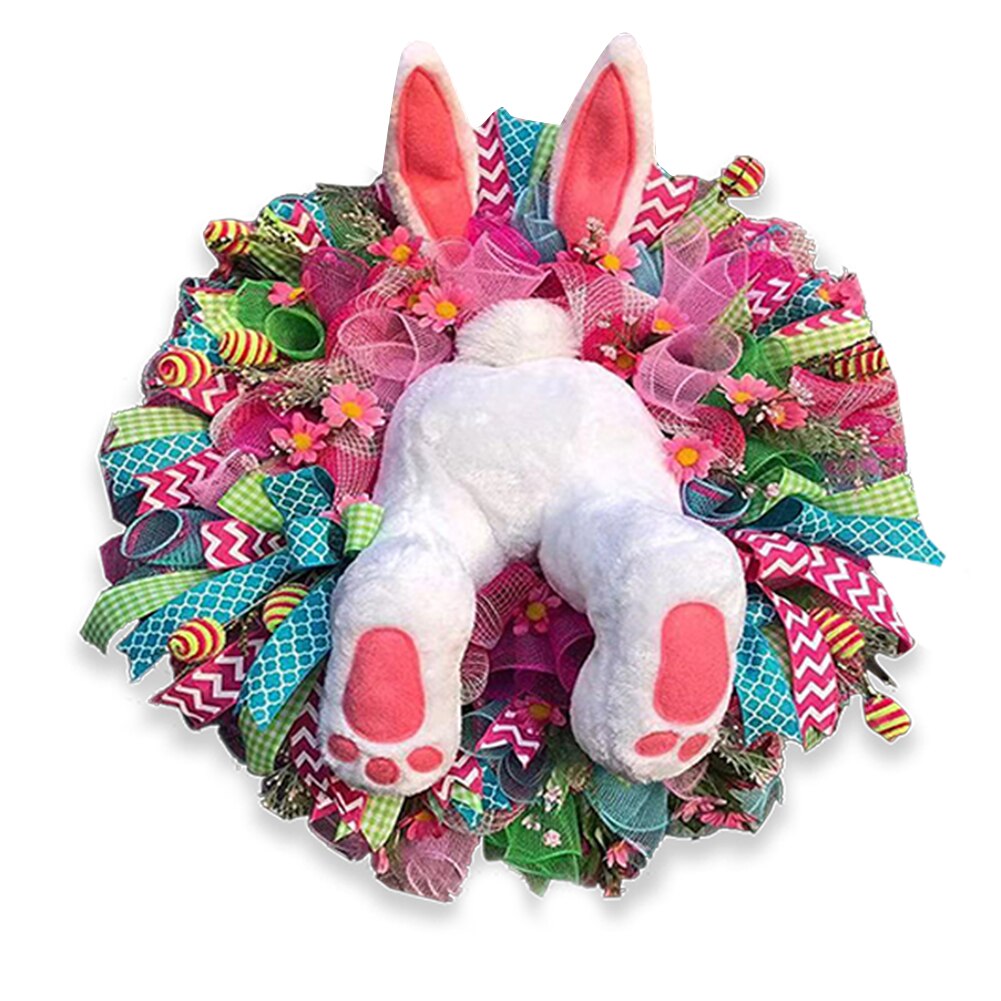 Easter cute and playful bunny door decoration acry... – Grandado