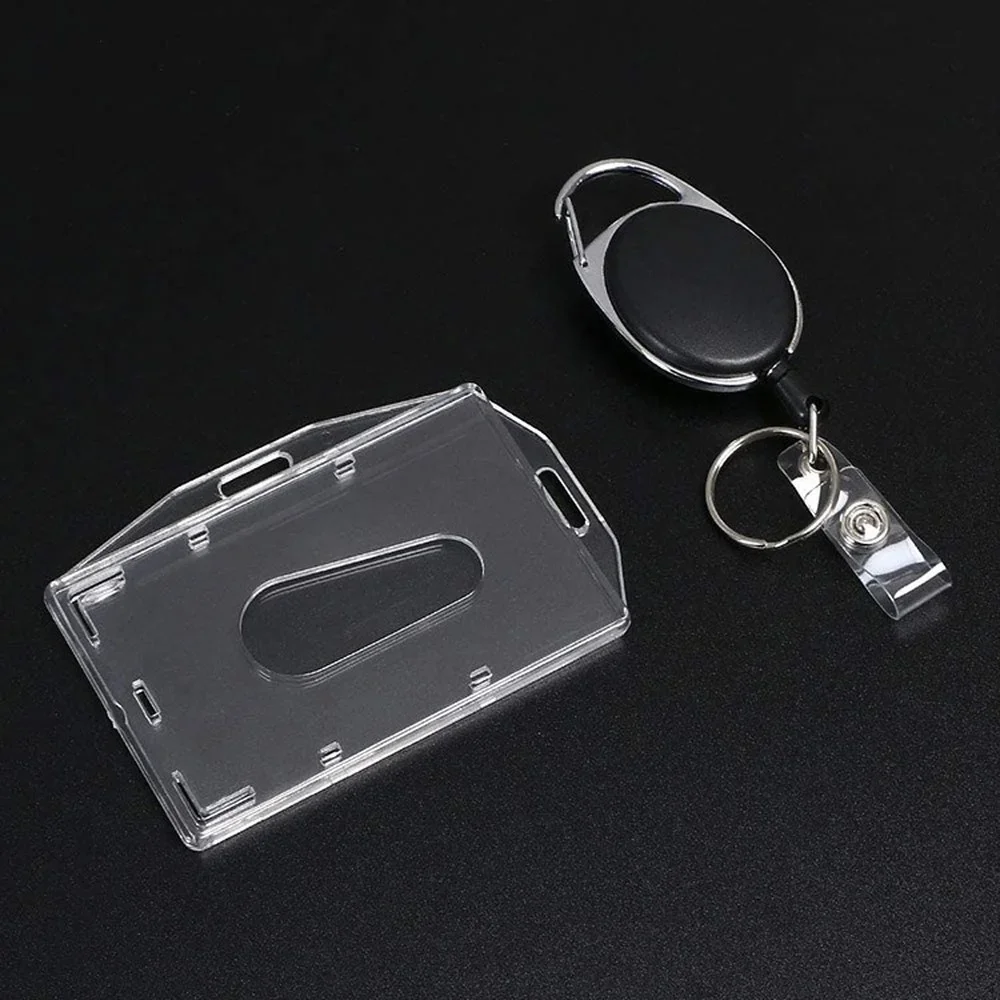 Retractable Pull Badge ID Lanyard Name Card Holder... – Grandado